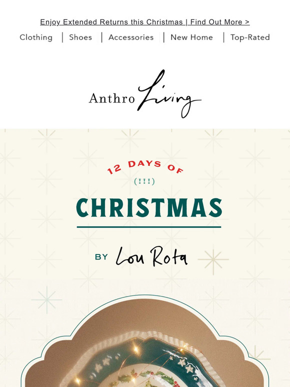 Anthropologie: The 12 Days of Christmas Collection by Lou Rota 🎄 | Milled