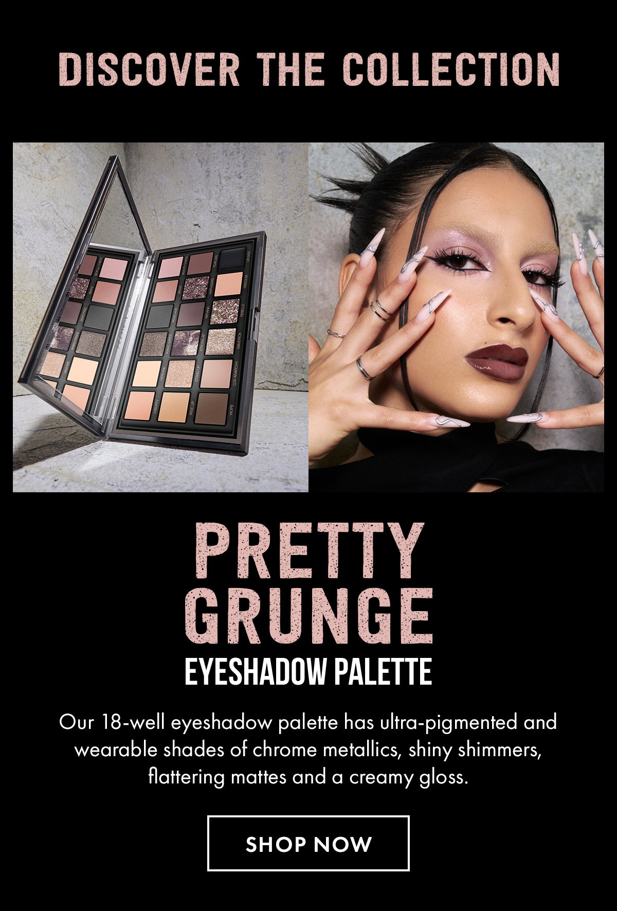 Huda Beauty: INTRODUCING PRETTY GRUNGE 🖤 | Milled