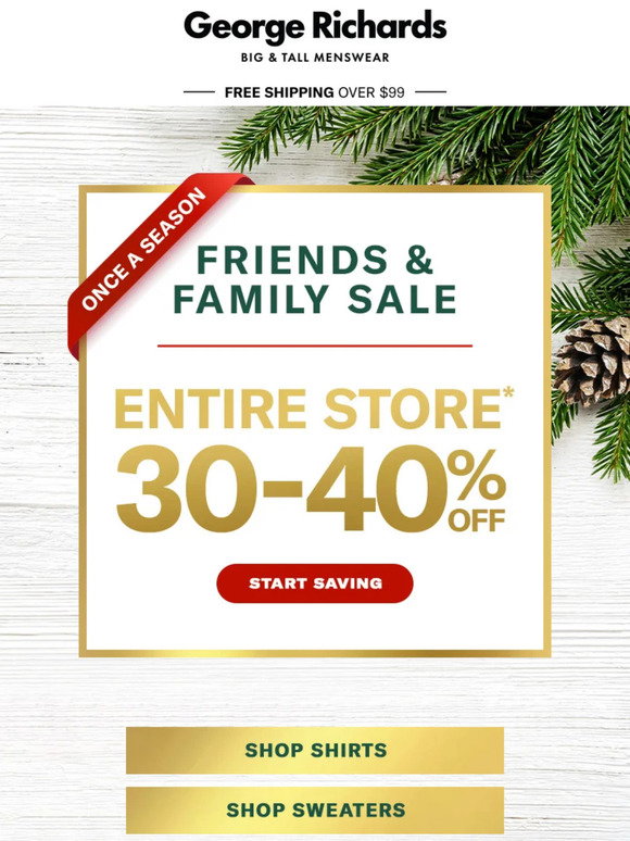 George Richards: This Week Only: 30-40% Off Storewide Savings! | Milled