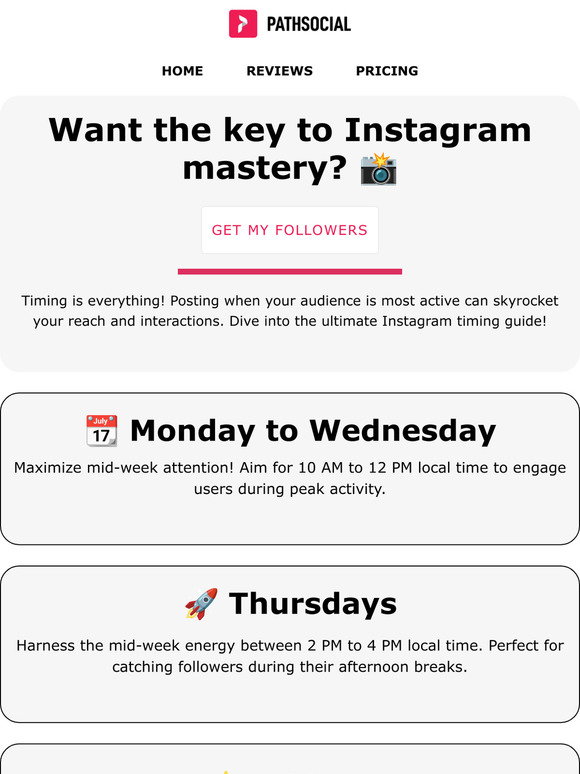 Path Social: Optimal Posting Times to Amplify Your Reach | Milled