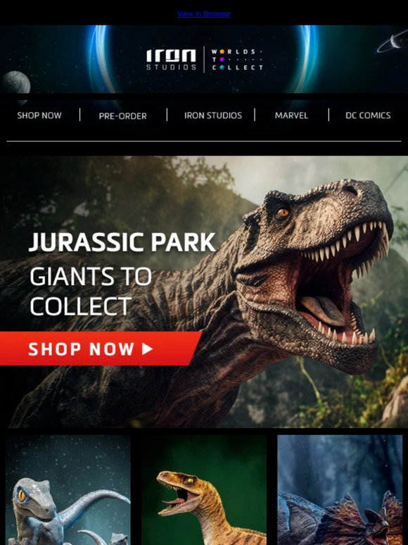 Iron Studios: The most iconic dinosaurs in history are here! ﻿🦖 | Milled