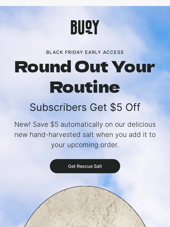 Buoy: PRODUCT LAUNCH: Rescue Salt, now live 🧂 | Milled