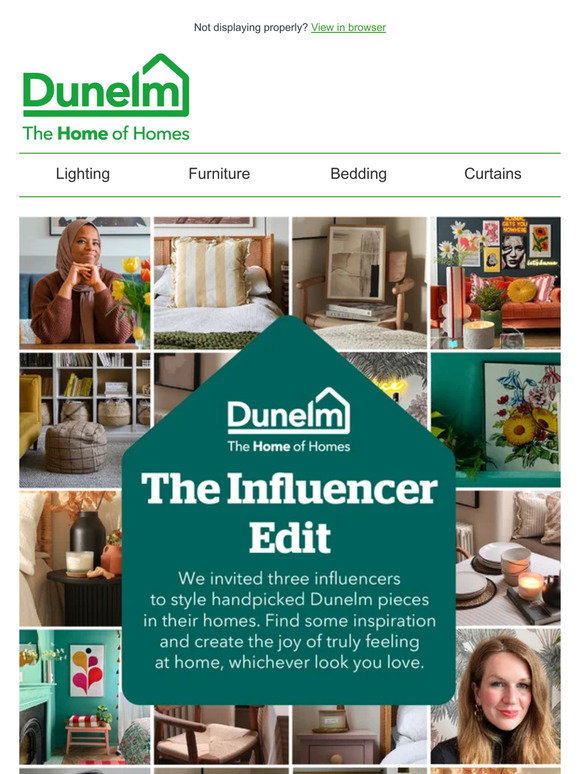 Dunelm: Introducing: The Influencer Edit | Milled
