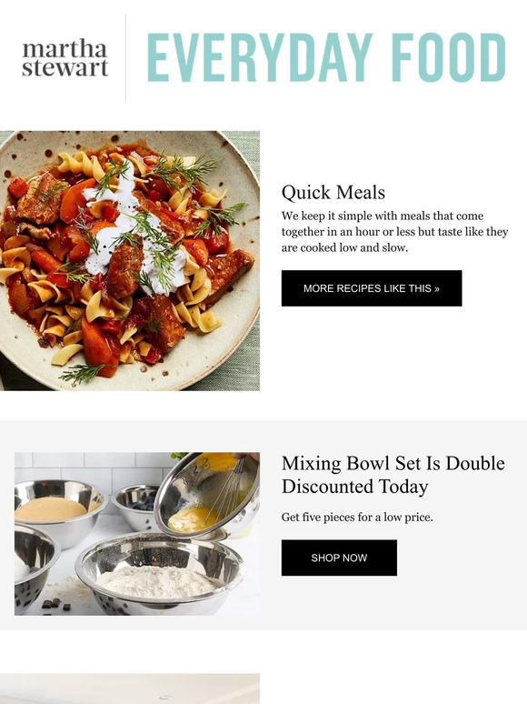 Martha Stewart: 22 Quick Sunday Night Dinner Ideas That Soothe and ...