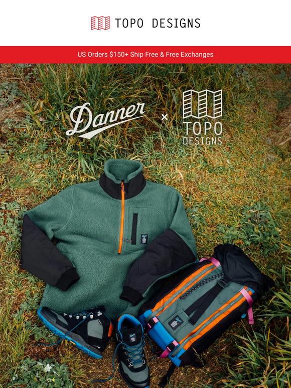 Topo Designs: Collab Drop: Topo Designs x Danner 🥾🏔️ | Milled
