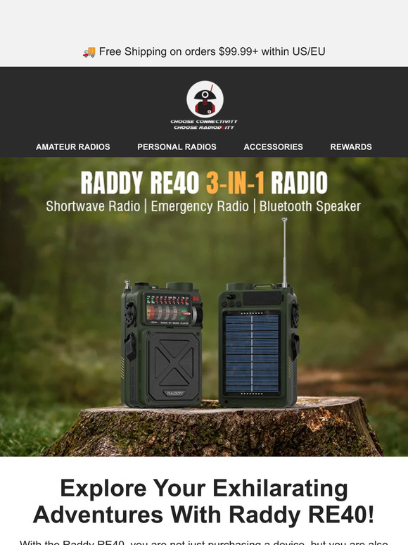 Radioddity: Raddy RE40: Your Perfect Companion for Adventures | Milled