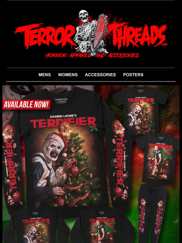 Terror Threads: Our New Terrifier, Limited Edition, Holiday Release Is ...