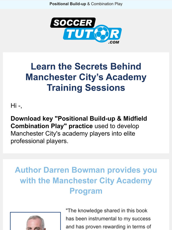 SoccerTutor: Positional Build-up to Develop Pep's Methodology | Milled