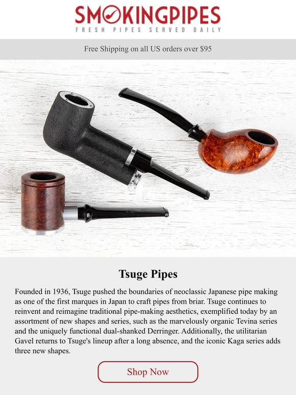 Smokingpipes: Tsuge Pipes | From iconic to organic to utilitarian | Milled