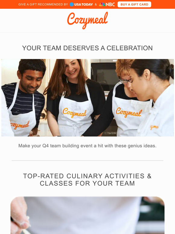 Cozymeal: Level Up Your Holiday Team Building Event | Milled