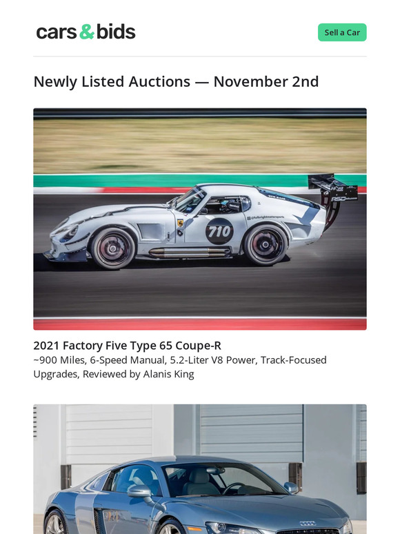 Cars & Bids: Cars & Bids Today | Milled