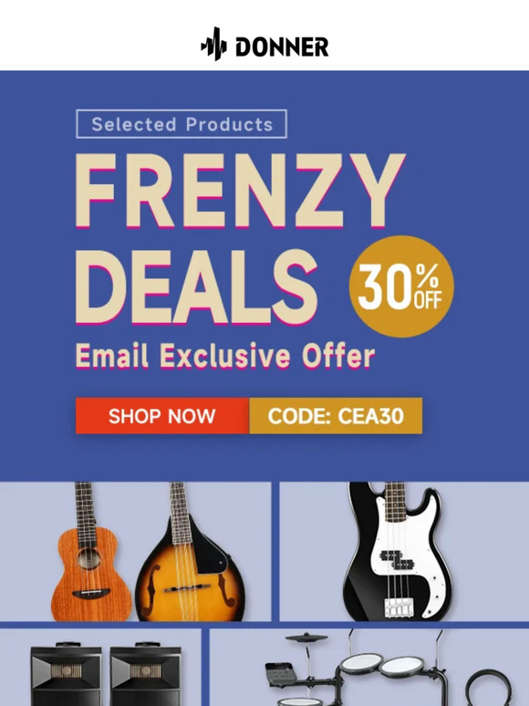 Donner Music: 30% off is here, but not for long... | Milled