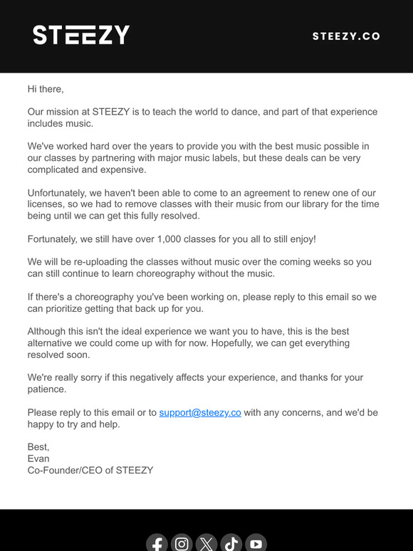 STEEZY: You may see some classes missing, and here's why 😢 | Milled