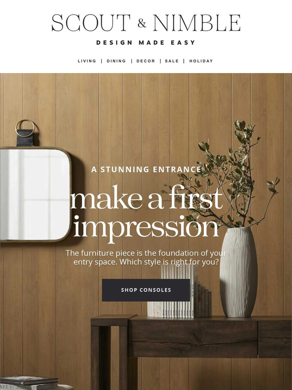Scout & Nimble: How to: Pick the best console table for your entry | Milled