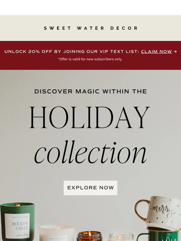 Sweet Water Decor: Entering our HOLIDAY era! 🎄 | Milled