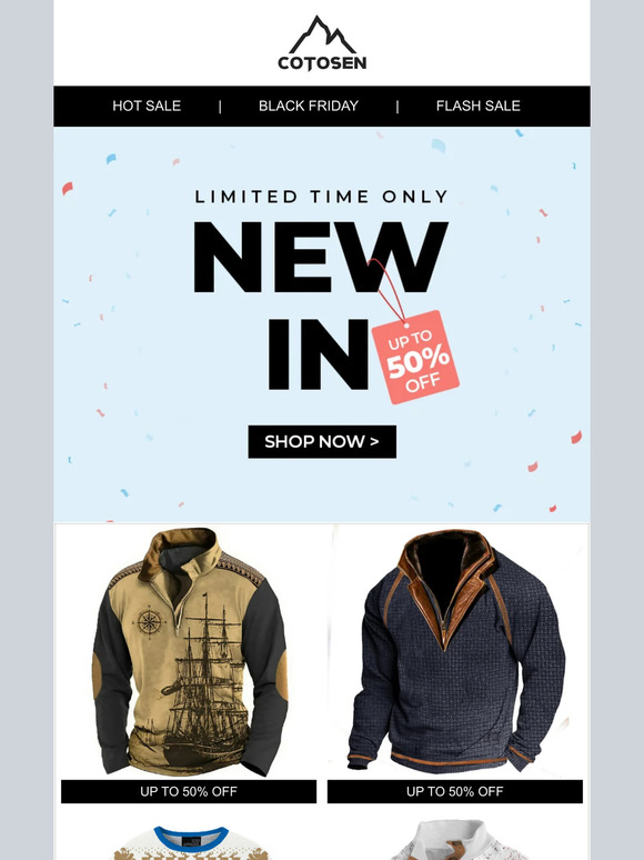 Cotosen: 👀 Psst, brand-new styles are here | Milled