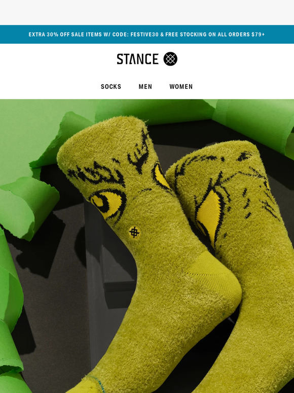 Stance: All-New Grinch Collection For The Holidays | Milled