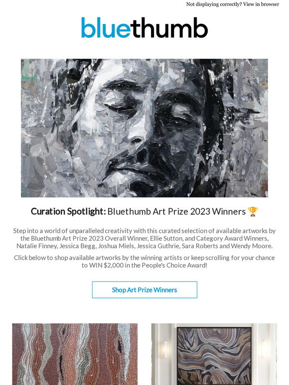 Bluethumb: Shop Art Prize Winners before they're gone! | Milled