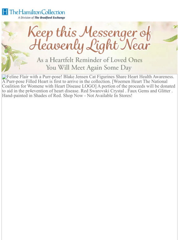The Hamilton Collection: Keep this Angelic Messenger of Heavenly Light ...