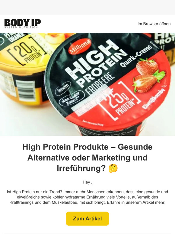 Body IP: High Protein Produkte – Gesunde Alternative oder nur Marketing ...