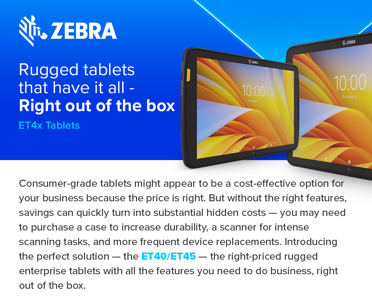 Misco: Boost productivity with Zebra ET4x Series Rugged Tablets | Milled