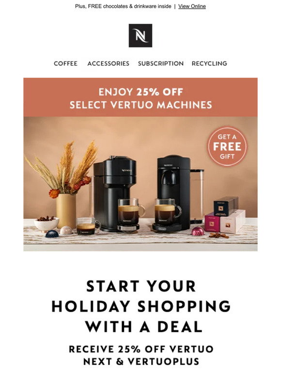 Nespresso: JUST IN: New holiday flavors are here! | Milled