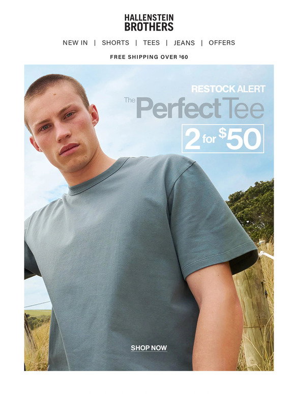 Hallenstein Brothers: The Perfect Tee is Back! | Milled