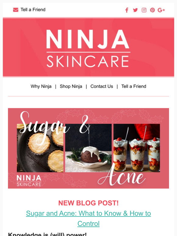 Ninja Skincare: Sugar & Acne: What to Know & How to Control 🍧🍨🍩🍪 | Milled