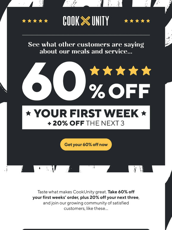 Cook Unity: 5-Star ⭐ Raves: What Customers Love About CookUnity! | Milled