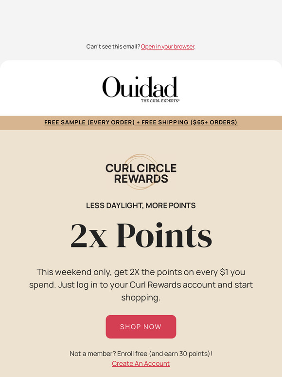 Ouidad: Daylight Savings: A FREE Gift Set + Double Curl Circle Rewards ...