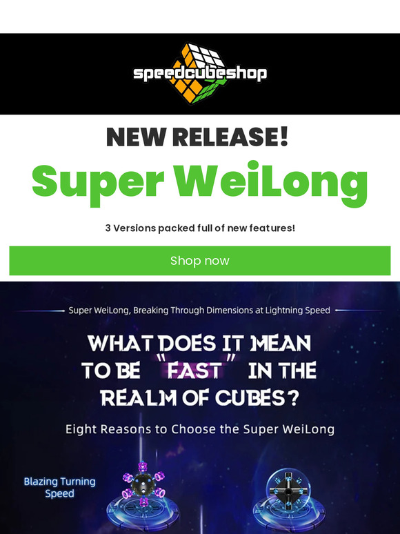 SpeedCubeShop: NEW Super WeiLong Released! | Milled