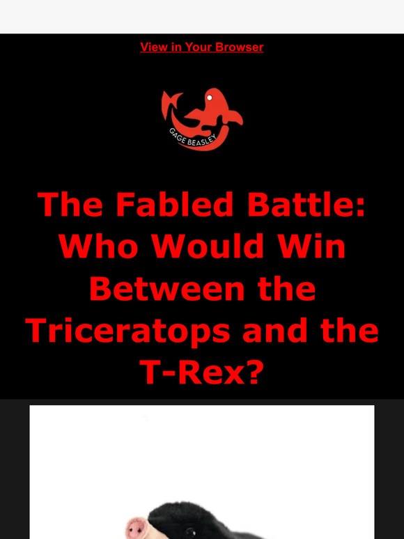 Gage Beasley: The Fabled Battle: Who Would Win Between the Triceratops ...