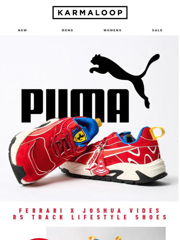 www.karmaloop.com: Puma Ferrari RS Track x Joshua Vides Sneaker Available Now! | Milled