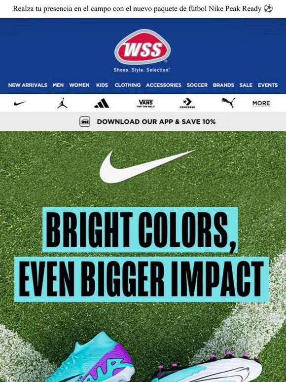 WSS: Get noticed on the field with the new Nike Peak Ready Soccer Pack ...