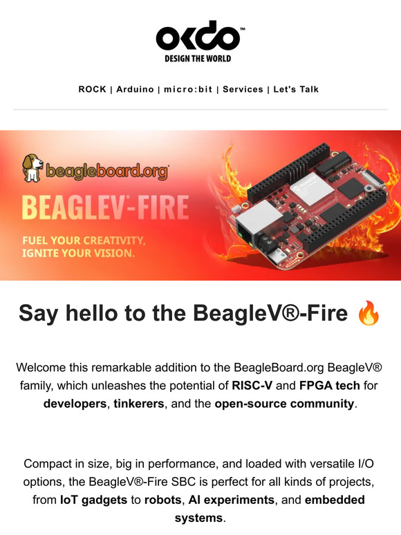 OKdo: Pre-order Now: BeagleV-Fire, Ready to Ignite Your Open-Source Journey! 🔥 | Milled