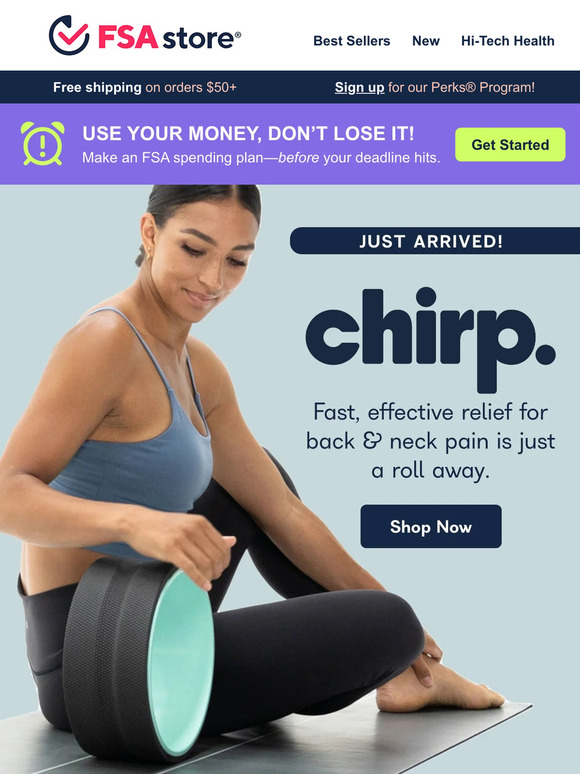 FSA Store: Chirp: 3 NEW back & neck pain relief devices | Milled
