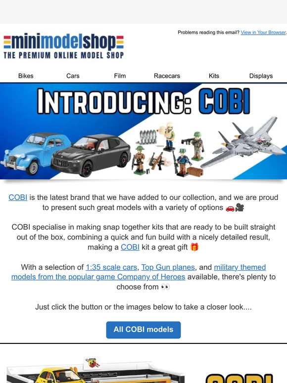 Mini Model Shop: Introducing our newest brand: COBI | Milled