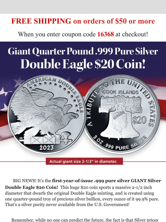 National Collector's Mint: Free Shipping! ★ Giant .999 Pure Silver ...