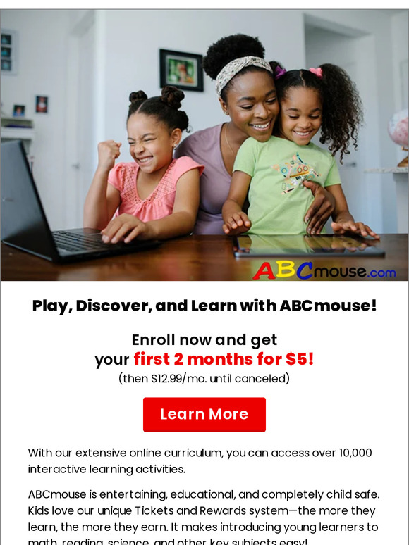 ABCmouse.com: Play, Discover, and Learn with ABCmouse! | Milled