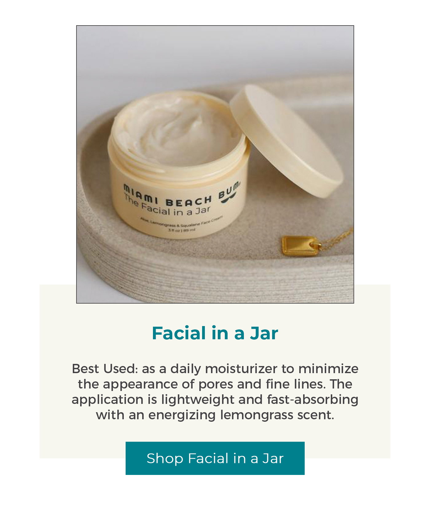 Miami Beach Bum: Face Rescue Cream vs. Facial in a Jar | Milled