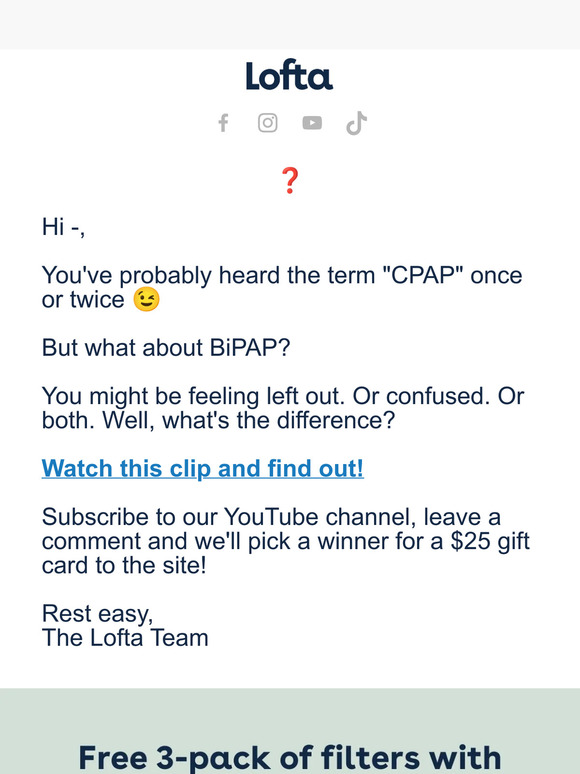 Lofta: CPAP vs BiPAP: What's the difference? | Milled