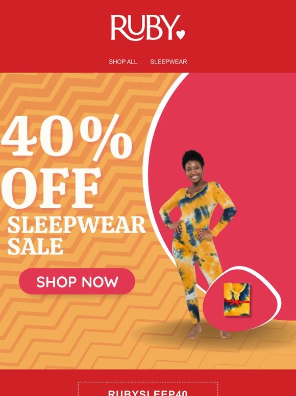 Ruby Love: Snuggle Up and Save - 40% Off Period Sleepwear!💤🌙 | Milled