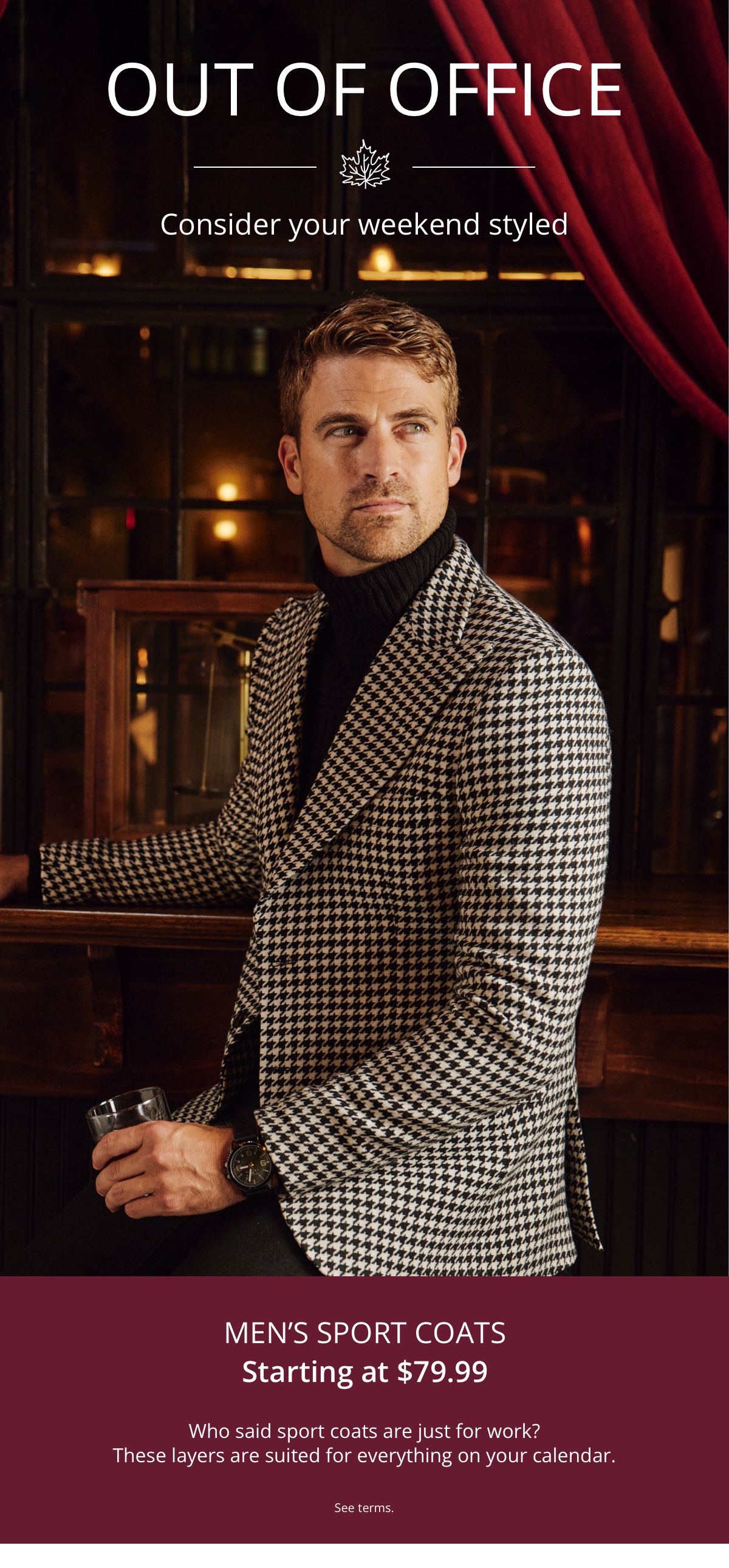 K&G Fashion: TGIF: Men’s $79.99+ Sport Coats just landed | Milled