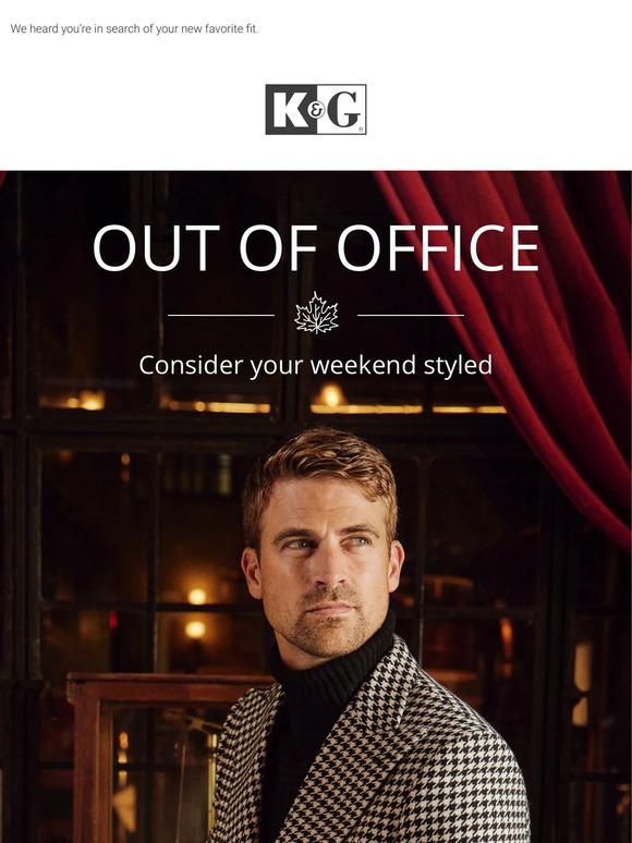 K&G Fashion: TGIF: Men’s $79.99+ Sport Coats just landed | Milled