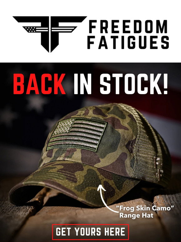 Freedom Fatigues: 🇺🇸 The Vintage Frog Skin Camo Flag Hat Is Back in ...
