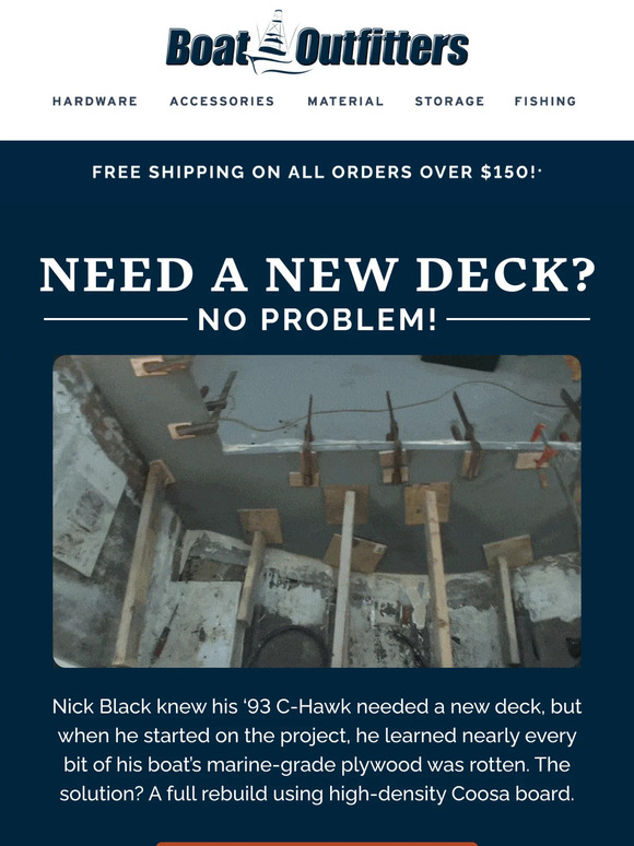 Boat Outfitters: Learn how to build a new deck, from start to finish ...