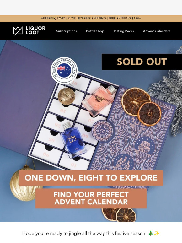 Liquor Loot: Our Advent Calendars are selling out! 💨 | Milled