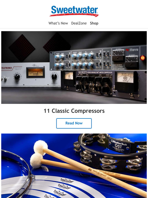 Sweetwater: 11 Classic Compressors | Milled