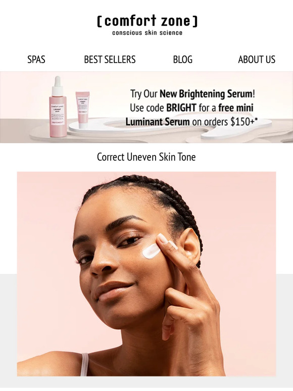 Comfort Zone: Fight hyperpigmentation for even, bright skin | Milled