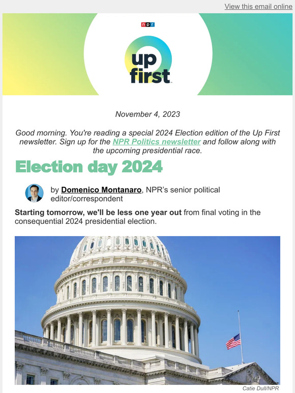NPR: We're 1 year out from the 2024 election. Stay updated with the NPR ...